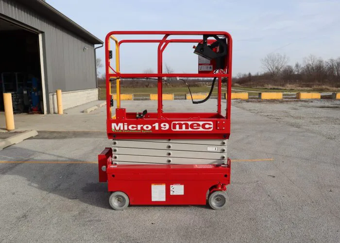 MEC Micro 19 Electric Scissor Lift for Rent - Wellbuilt Equipment | Chicago, IL